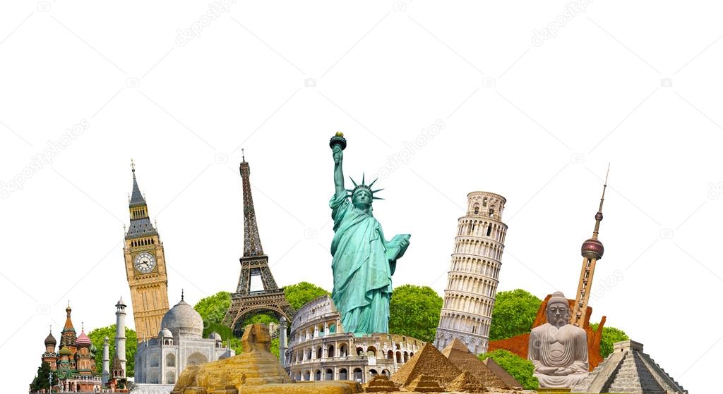 Famous monuments of the world — Stock Photo © sdecoret #105511698