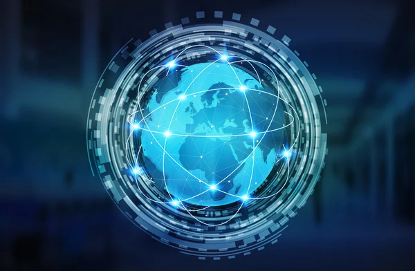 Digital tactile world interface Stock Photo by ©sdecoret 111831116