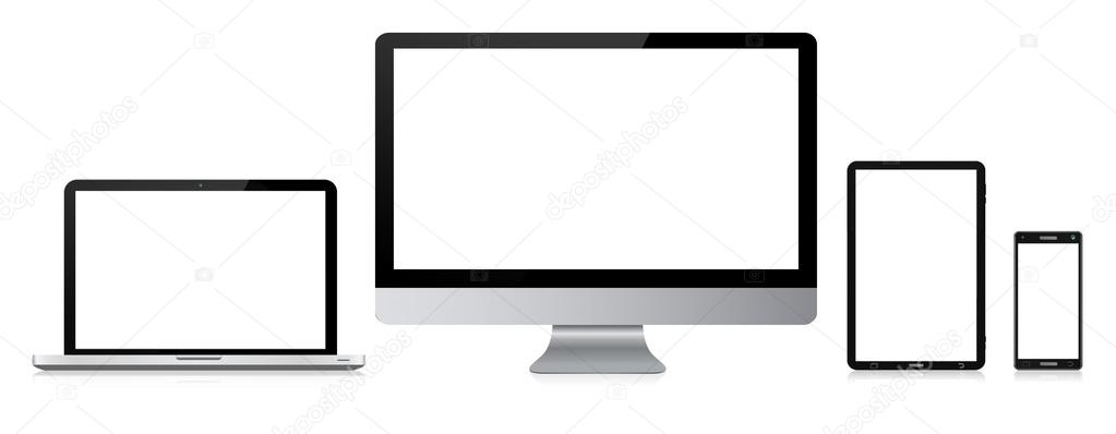 Modern digital tech device collection Stock Photo by ©sdecoret 59304109