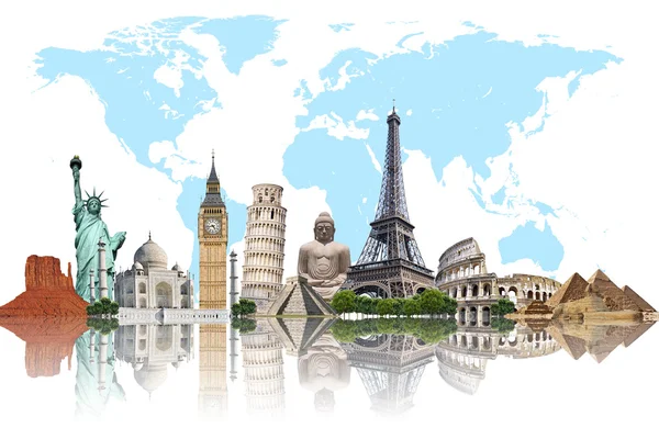 Famous monuments of the world — Stock Photo © sdecoret #92481120