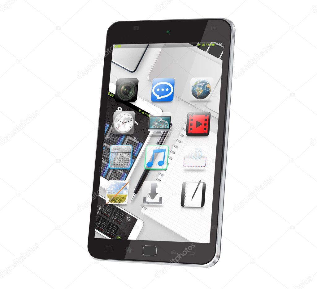 Modern digital smart phone — Stock Photo © sdecoret #75940985