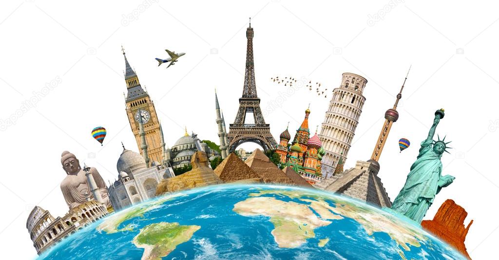 Famous monuments of the world — Stock Photo © sdecoret #84286180
