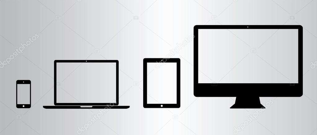 Modern digital tech device collection — Stock Photo © sdecoret #95060464