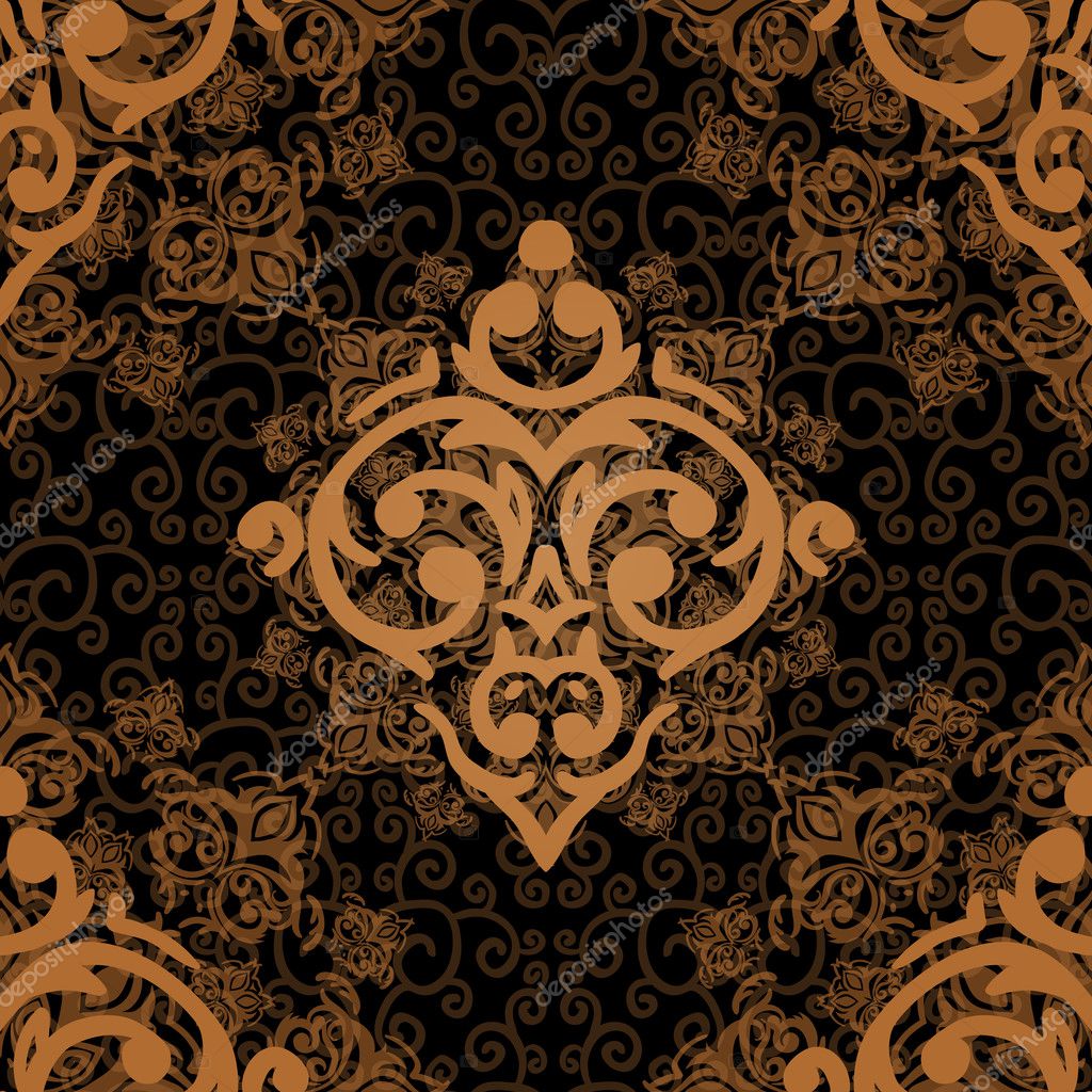 Baroque damask luxury background Stock Vector by ©alenarozova 62693389