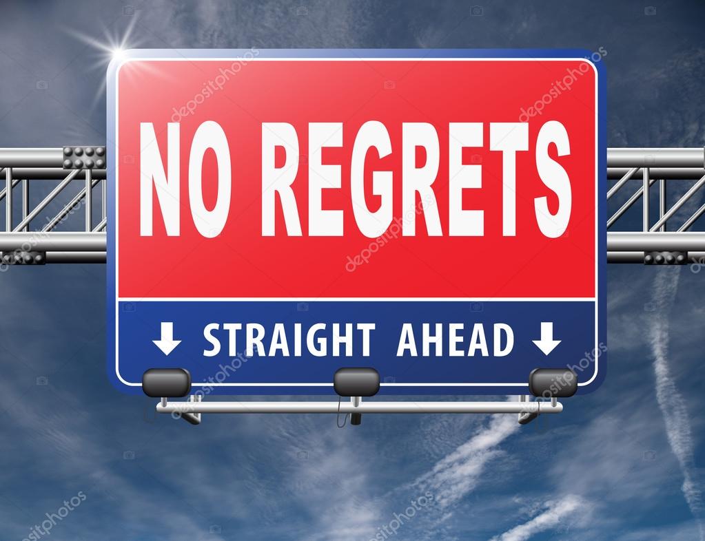 Regret or no regrets saying sorry Stock Photo by ©kikkerdirk 108765890