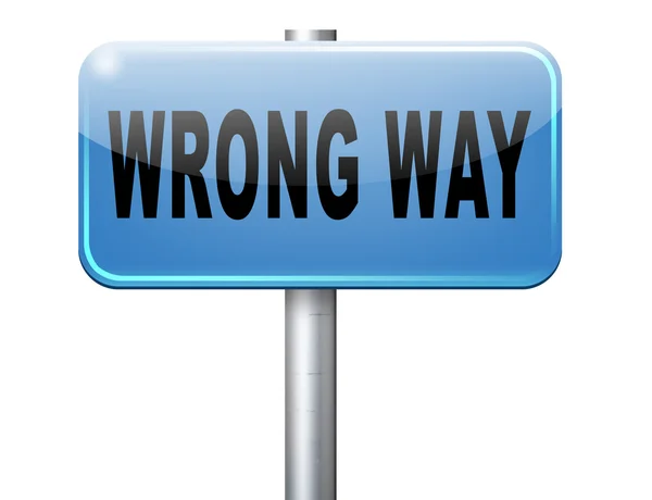 Wrong way sign Stock Photos, Royalty Free Wrong way sign Images ...