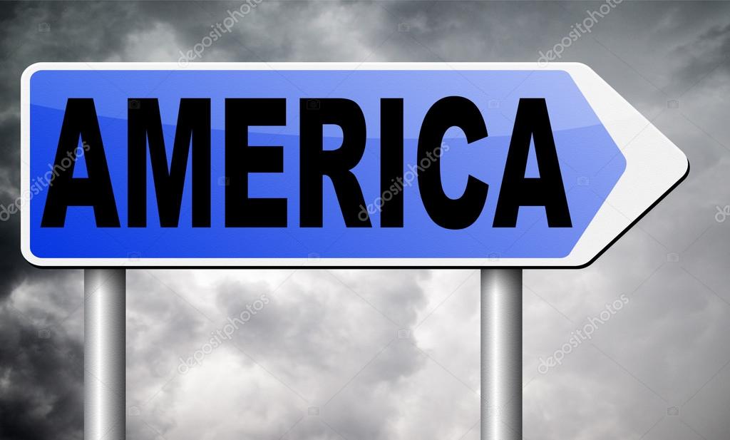 America road sign — Stock Photo © kikkerdirk #115111566