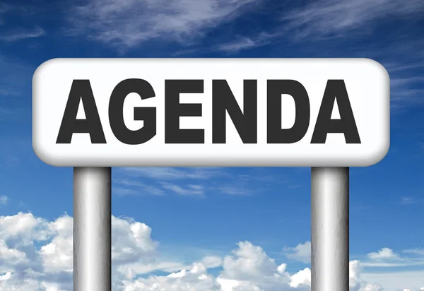 Today agenda sign — Stock Photo © kikkerdirk #69825501