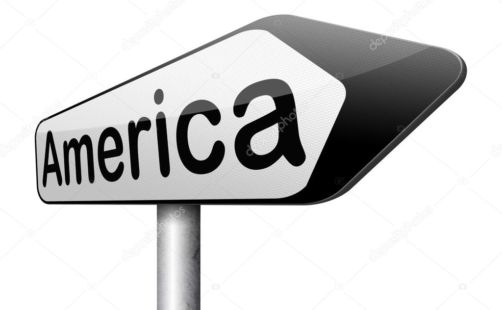 America road sign — Stock Photo © kikkerdirk #55998309