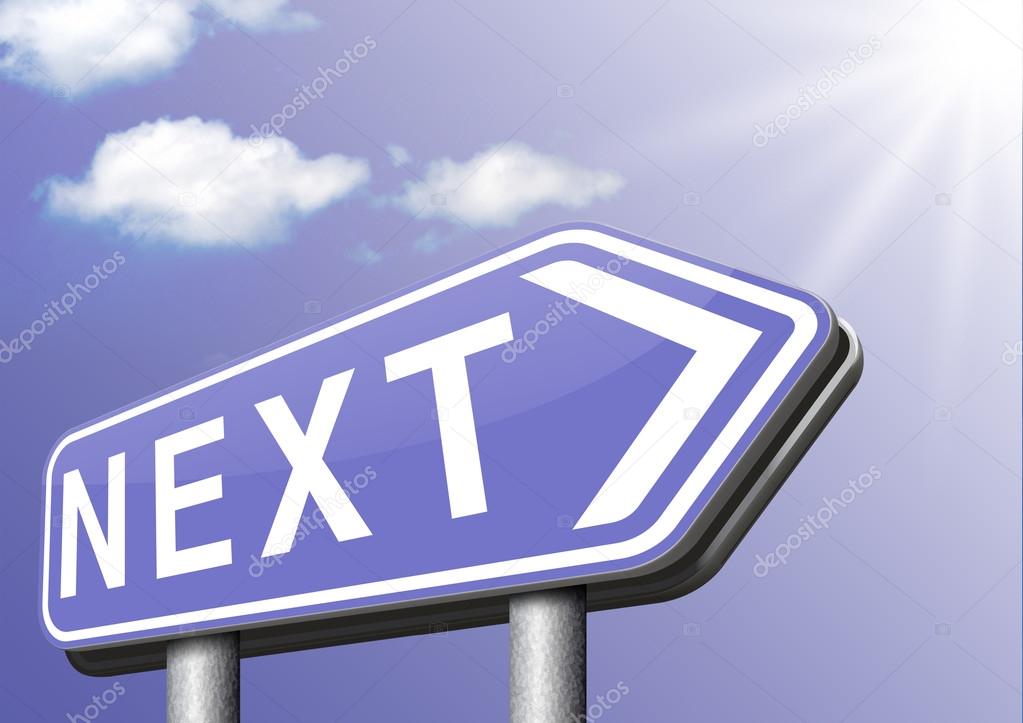 Next Steps Sign