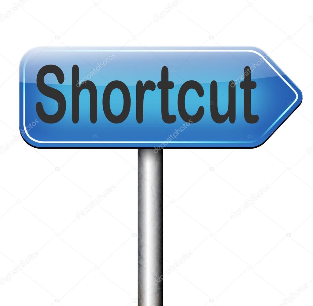 Shortcut sign — Stock Photo © kikkerdirk #56653211