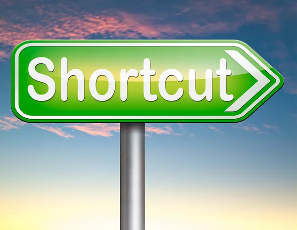 Shortcut sign — Stock Photo © kikkerdirk #56653211