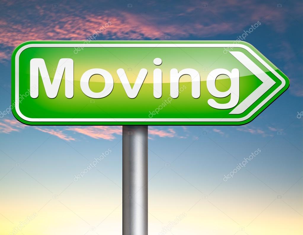 Moving sign — Stock Photo © kikkerdirk #58736017