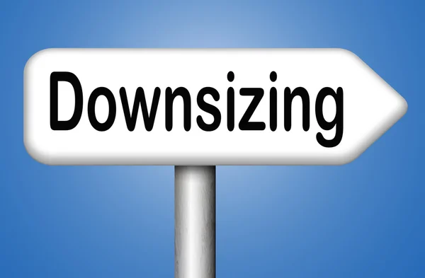 Downsizing road sign - Stock Image - Everypixel