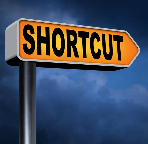 Shortcut sign — Stock Photo © kikkerdirk #56653211