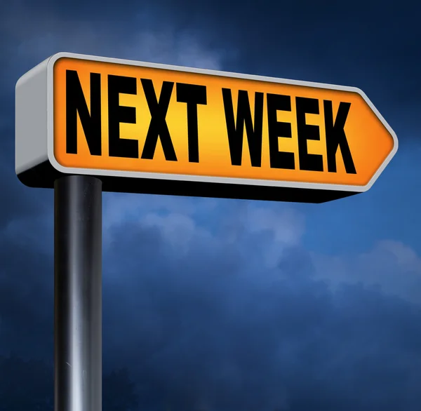 Next week sign — Stock Photo © kikkerdirk #63931683