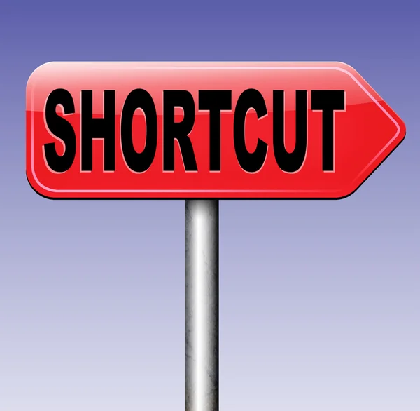 Shortcut sign — Stock Photo © kikkerdirk #56653211