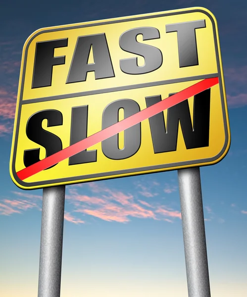 Fast or slow sign — Stock Photo © kikkerdirk #73976771