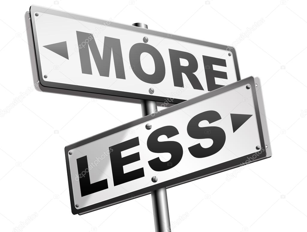 More or less road sign — Stock Photo © kikkerdirk #79366352