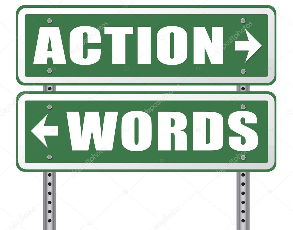Action or words only — Stock Photo © kikkerdirk #79369986