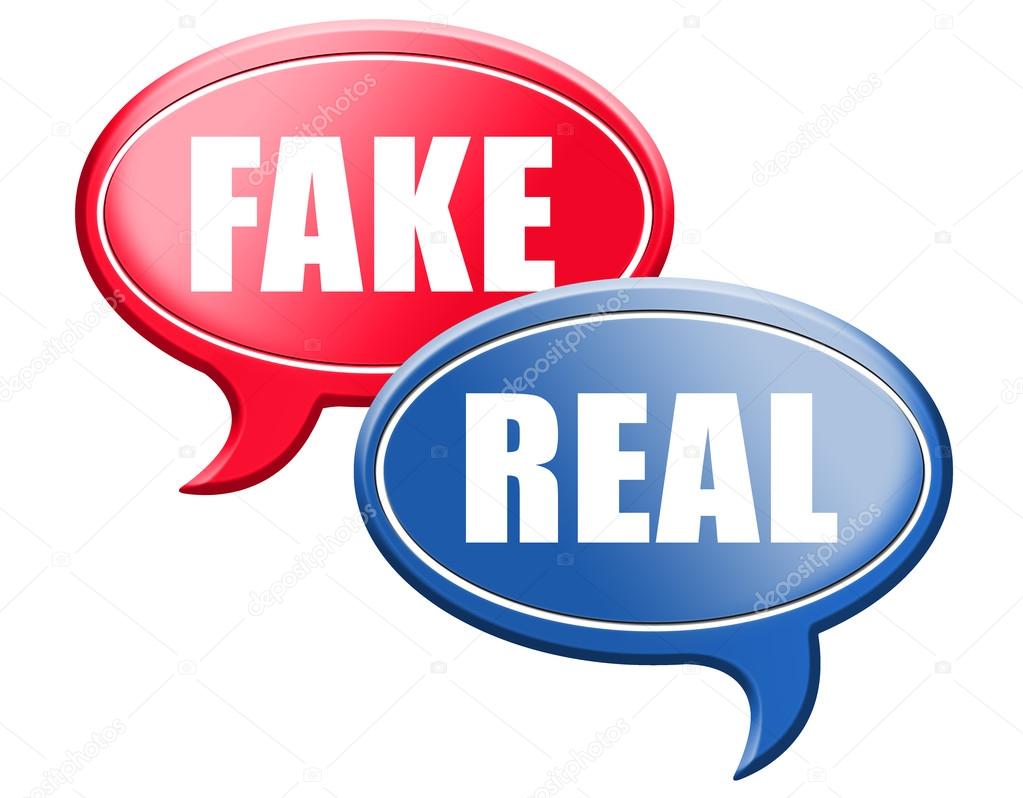 Fake versus real critical thinking — Stock Photo © kikkerdirk #82386588
