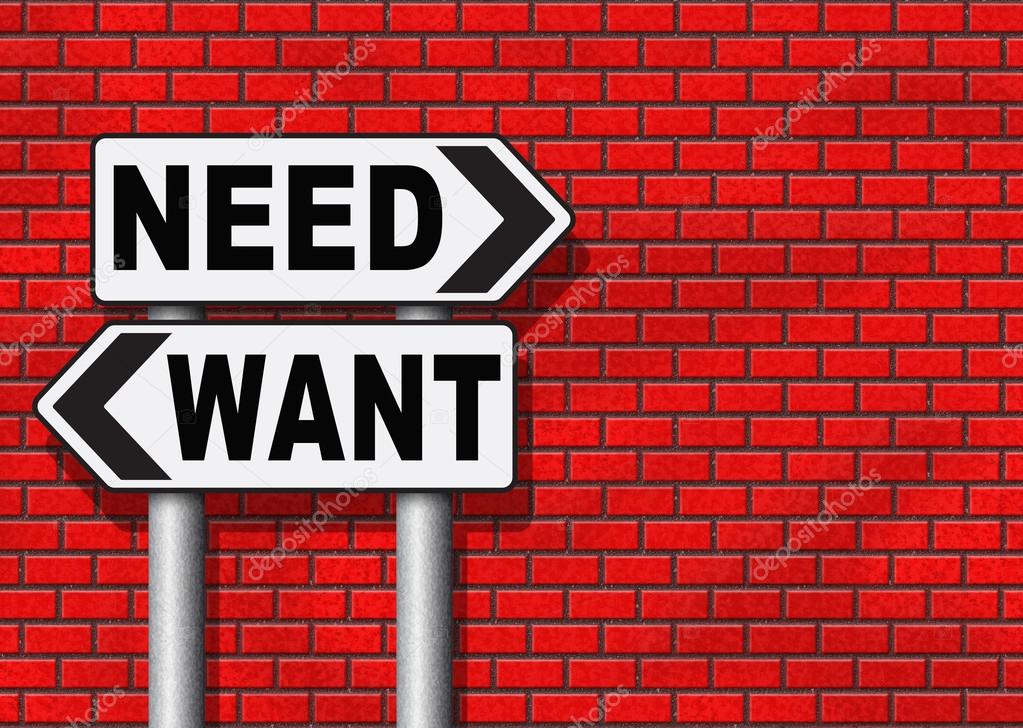 Want or need more sign Stock Photo by ©kikkerdirk 86247672