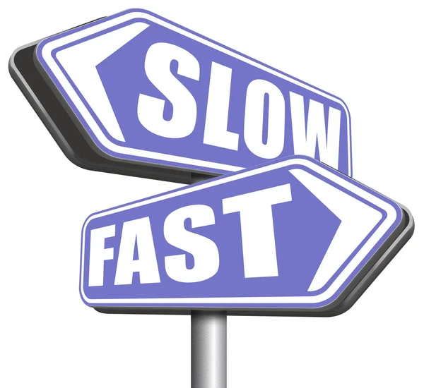 Fast or slow sign — Stock Photo © kikkerdirk #73976771