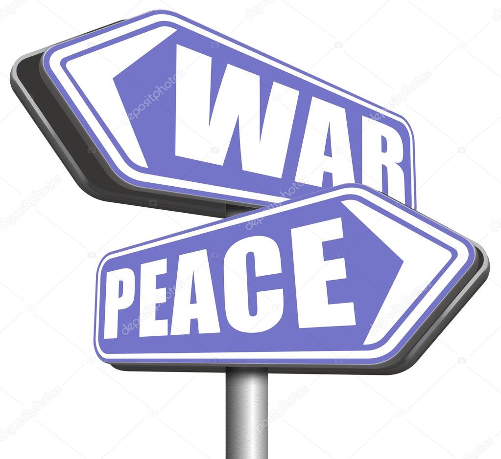 Make love not war fight for peace stop conflict — Stock Photo ...