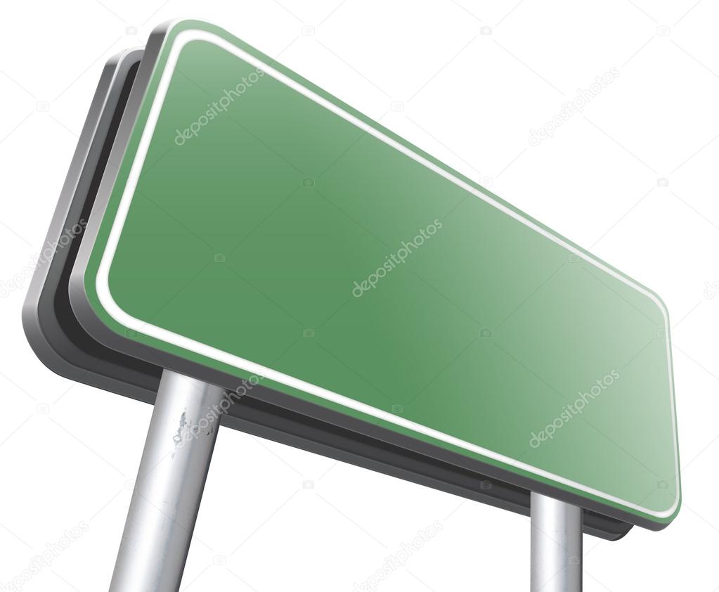 Blank Road Sign Clip Art