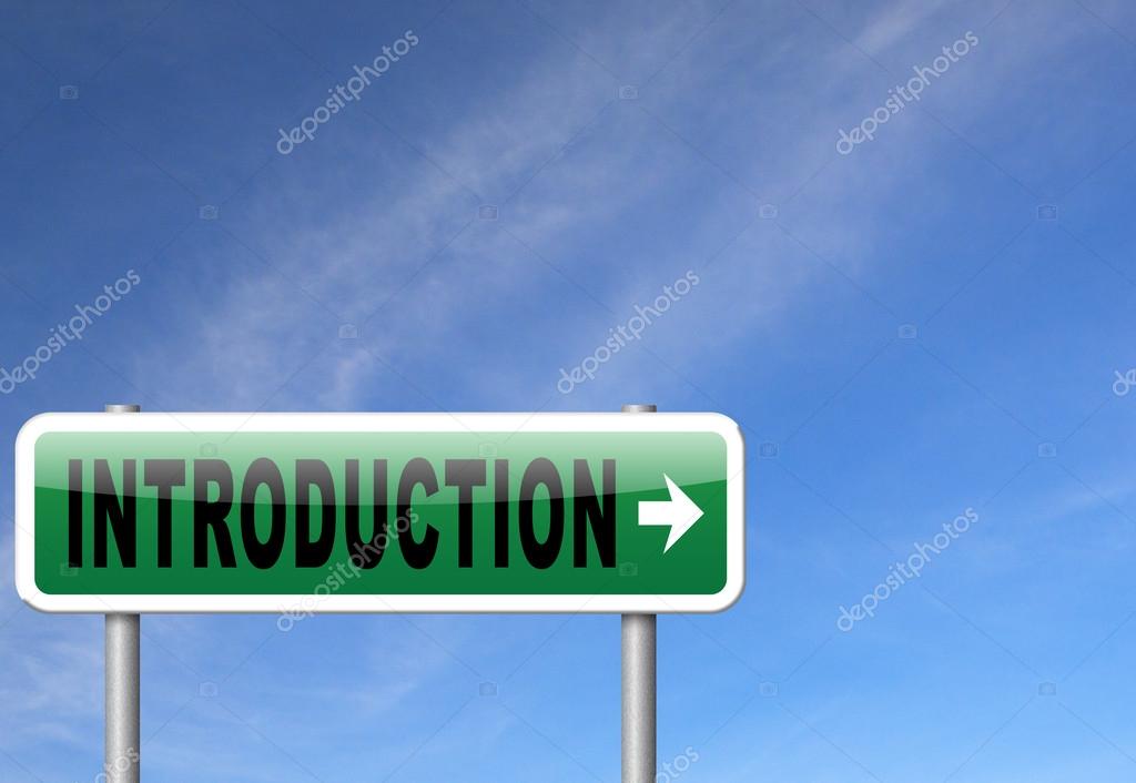 Introduction or about us road sign — Stock Photo © kikkerdirk #96690978
