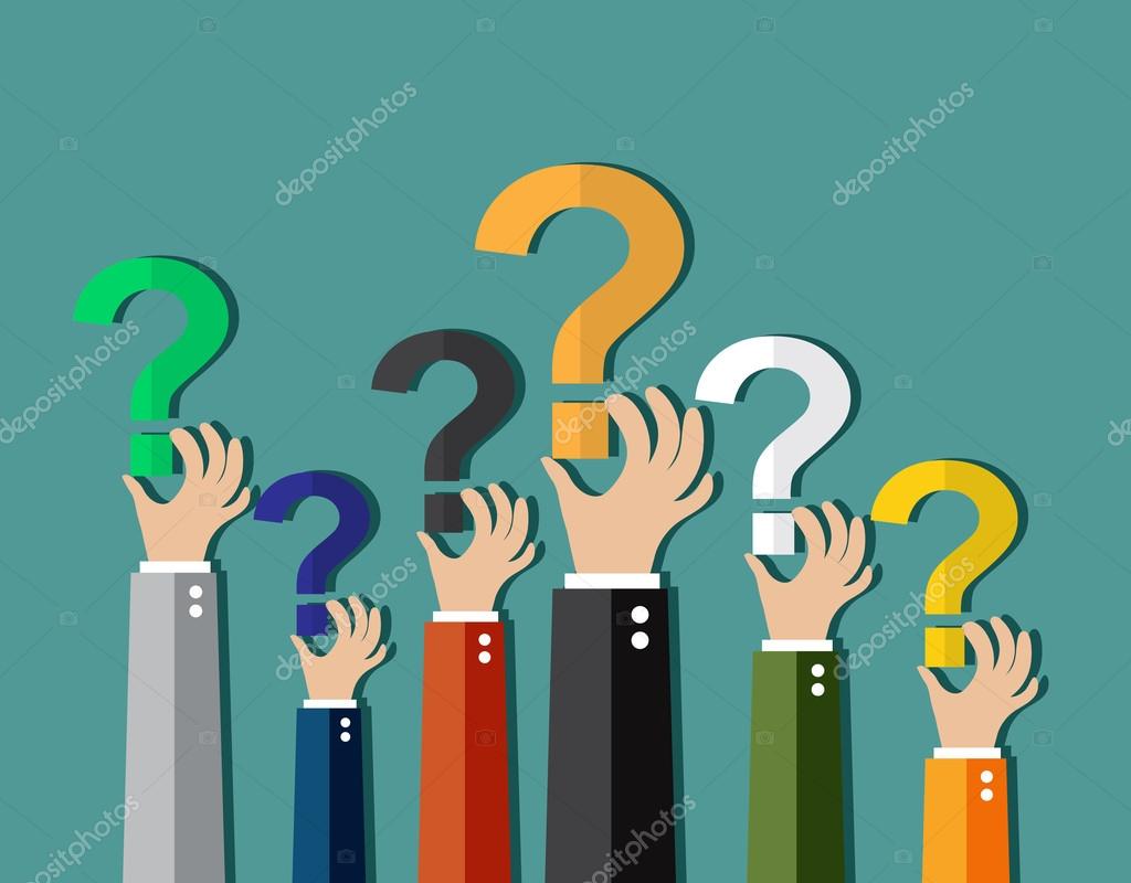 Concept of questioning, Stock Vector Image by ©drogatnev #124518006