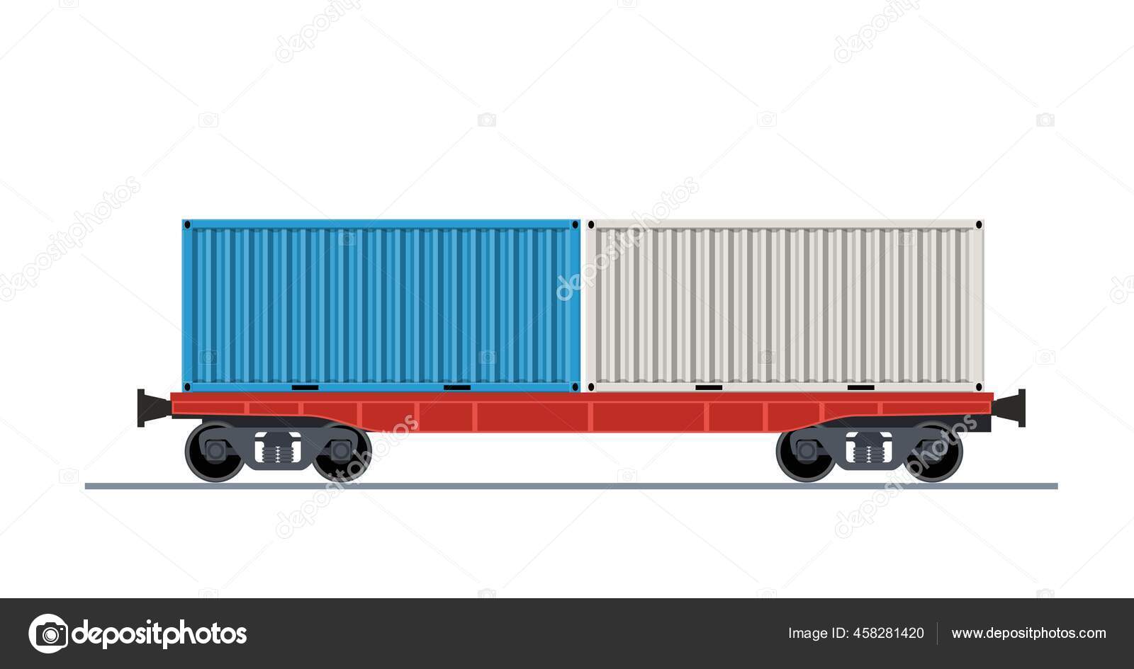 Cargo Train Side View