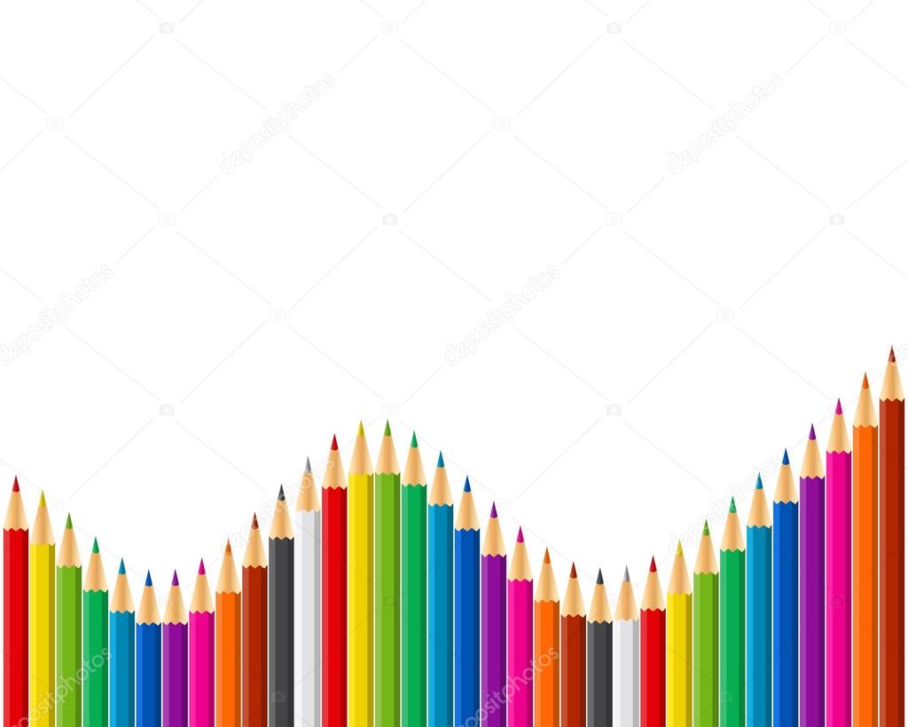 Rainbow vector set of colored pencils Stock Vector Image by ©drogatnev ...