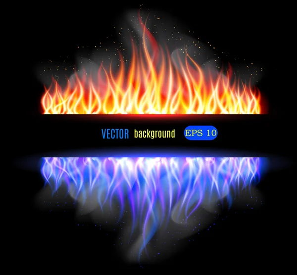 Burn flame fire vector background Stock Vector Image by ©drogatnev ...
