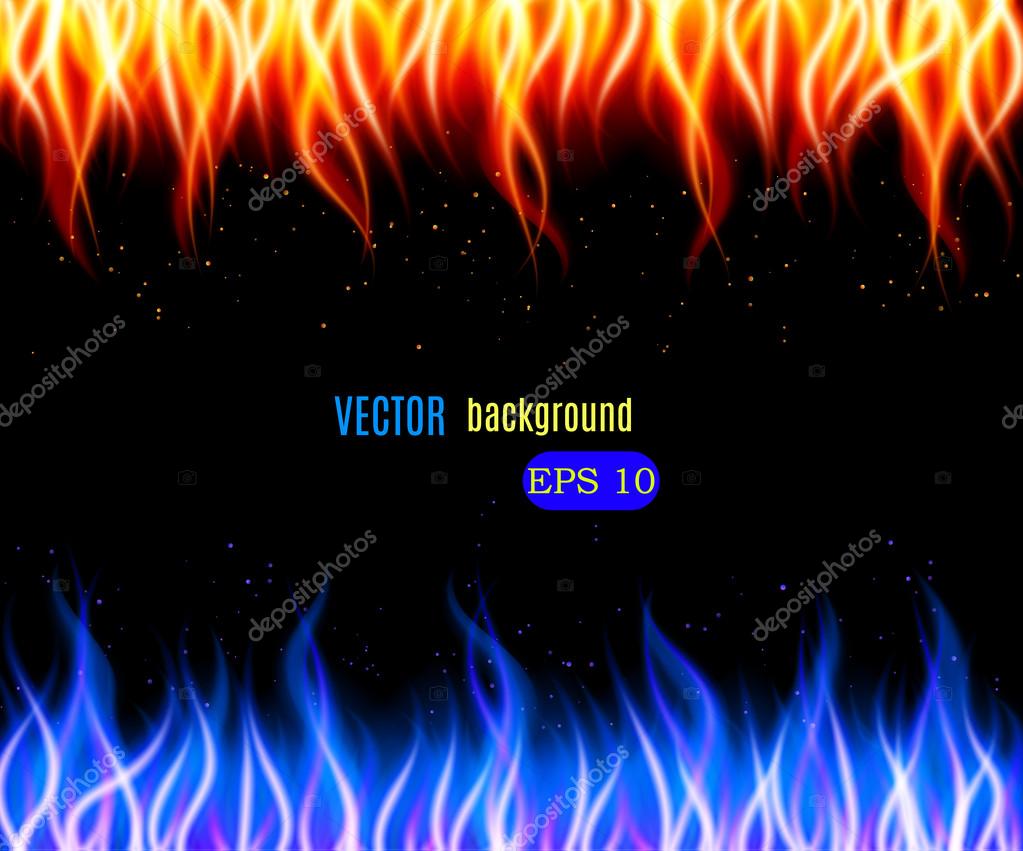 Burn flame fire vector background Stock Vector Image by ©drogatnev ...