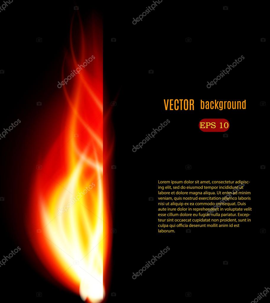 Burn flame fire vector background Stock Vector by ©drogatnev 81567562