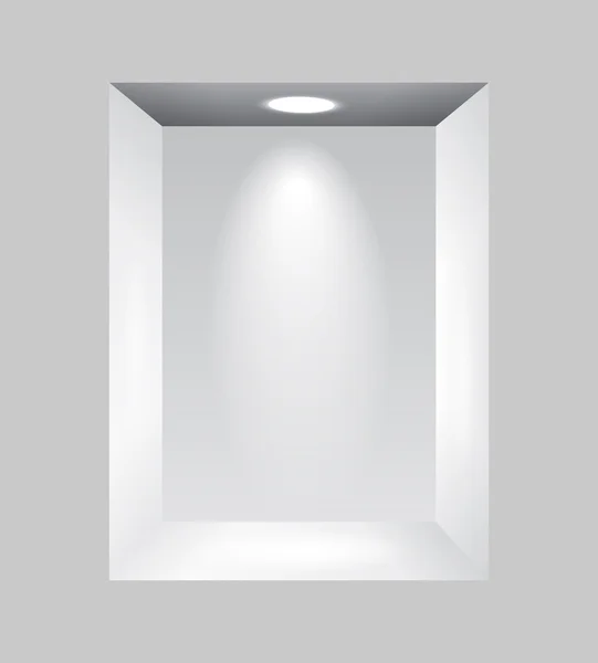 Empty Niche Vector. Realistic Clean Shelf, Niche, Wall Showcase. Good ...