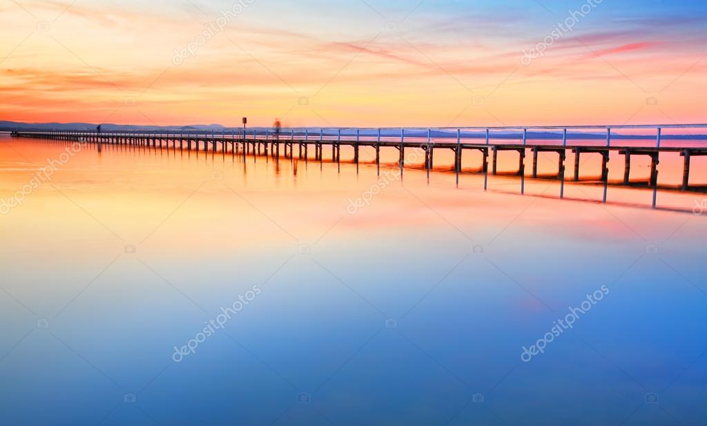 Beautiful sunset at Long Jetty Stock Photo by ©lovleah 64685761