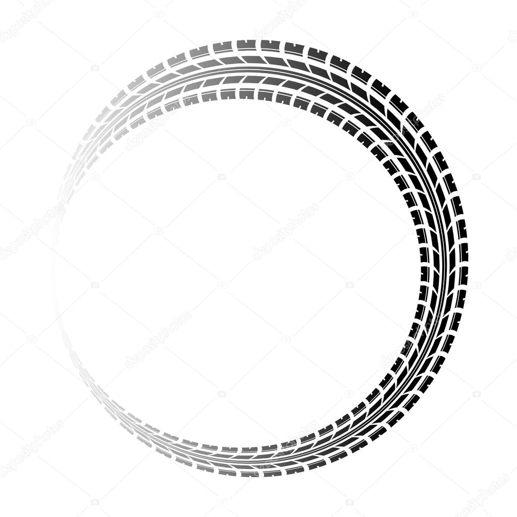 Circle gradient tire track Stock Vector Image by ©longquattro #101595810