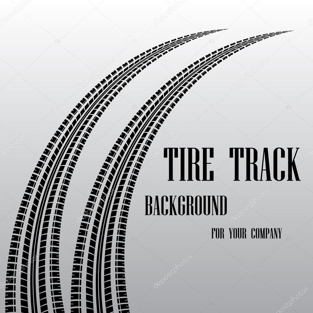 Tire tracks background Stock Vector by ©longquattro 103444950