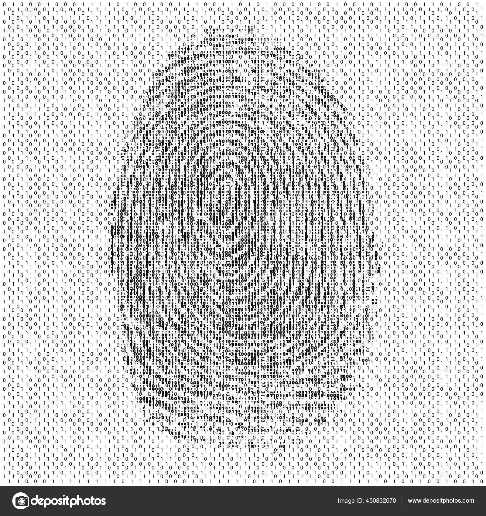 Fingerprint binary code background Stock Vector Image by ©longquattro #450832070