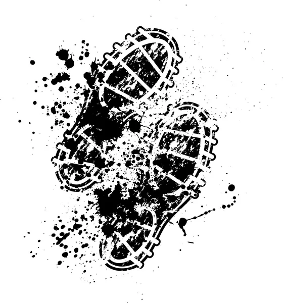 Hiking Boot Print Mud