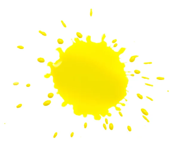 Yellow splat | Yellow Paint splat — Stock Photo © ginosphotos1 #13992505