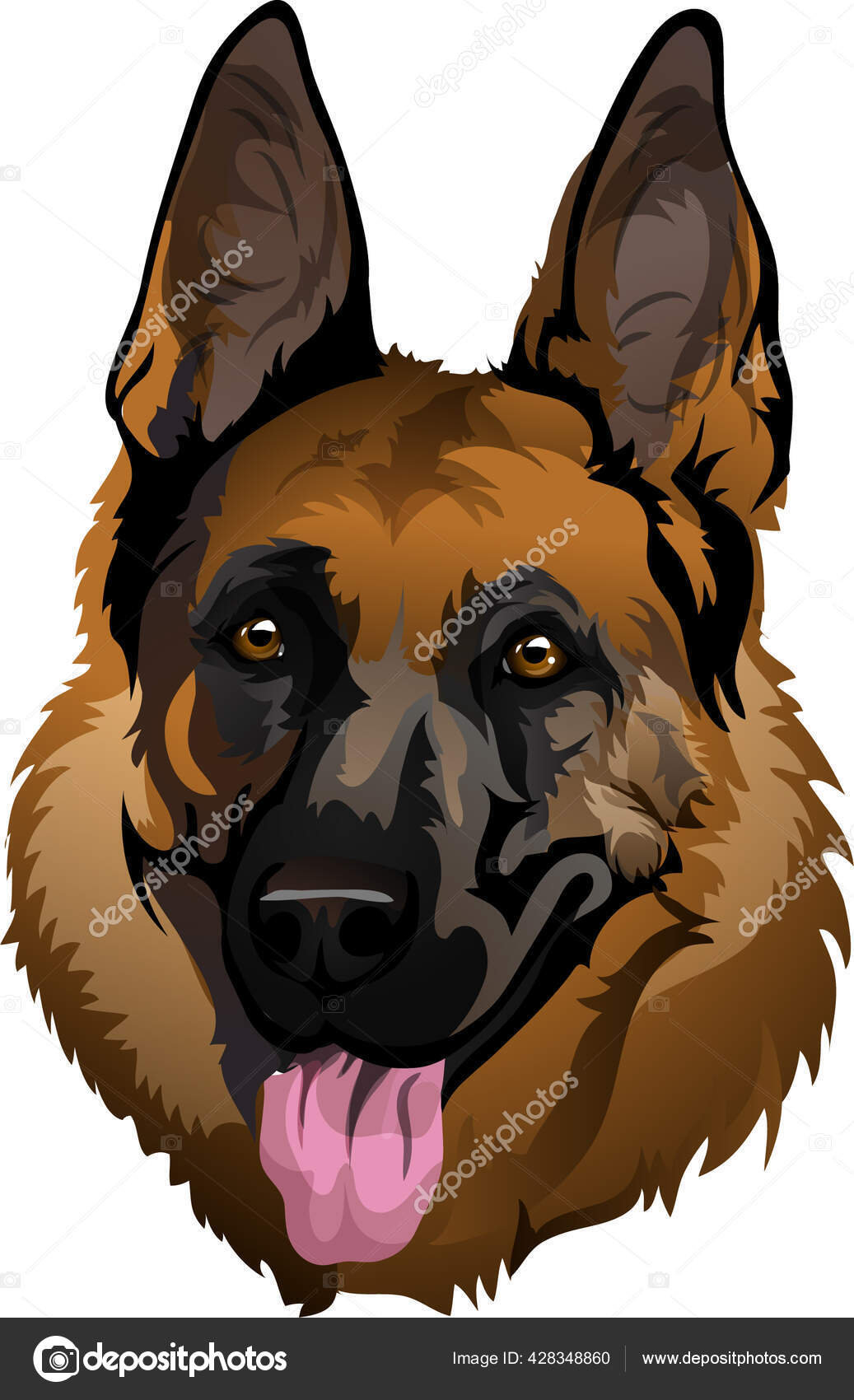 German Shepherd Puppy Snout