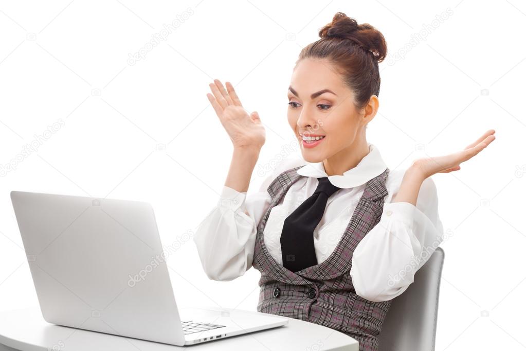 Happy Computer Worker