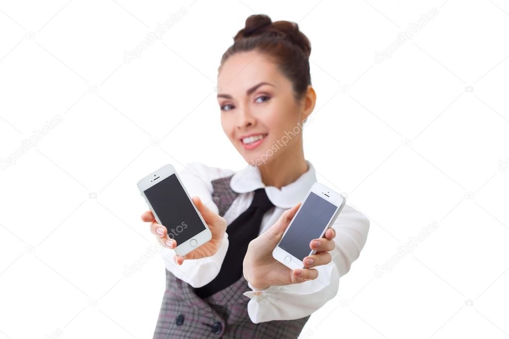 Compare the two mobile phones Stock Photo by ©dimabl 72193771