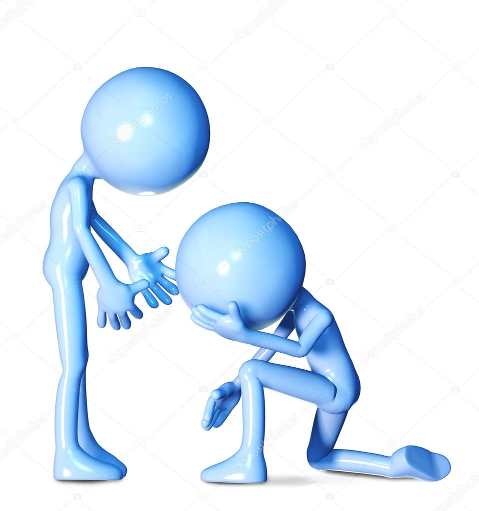3d figures asking for help Stock Photo by ©DeryaCakirsoy 83064764