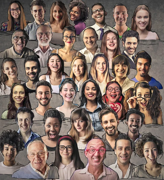 Collage of faces Stock Photos, Royalty Free Collage of faces Images ...
