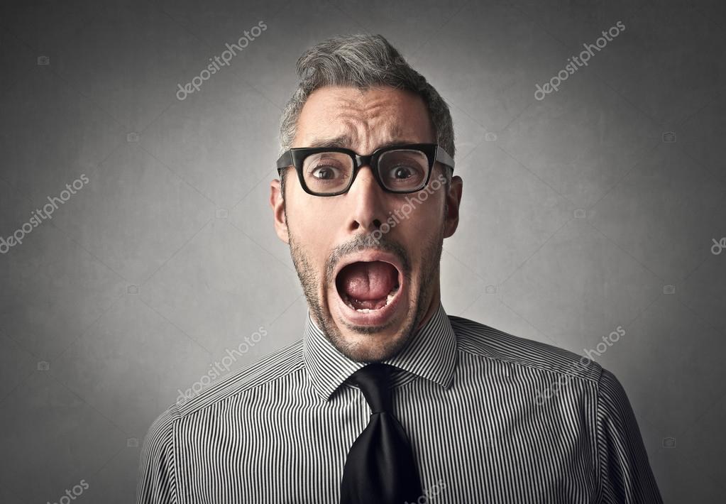 Screaming Scared Person