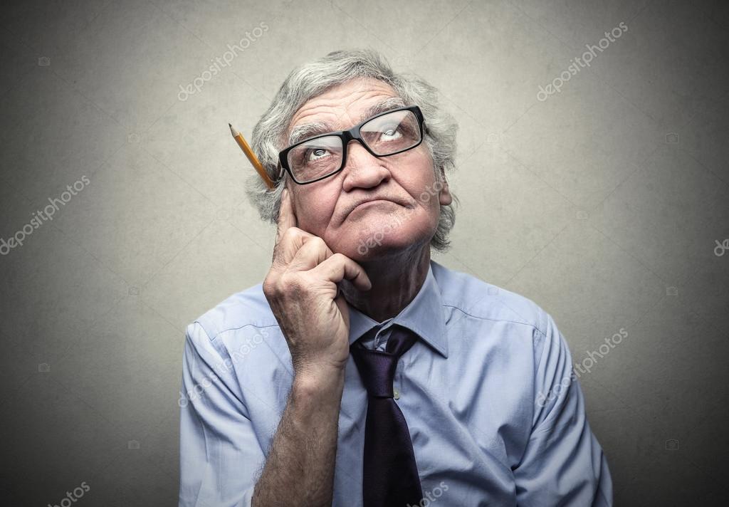 Old man thinking Stock Photo by ©olly18 69247465